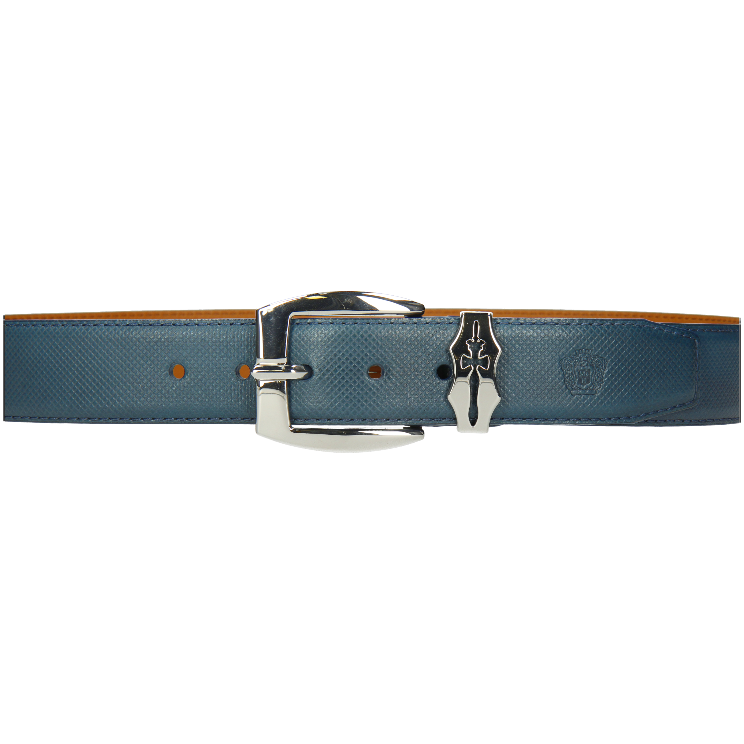 Larry 14 Dice French Blue Sword Buckle – Melvin & Hamilton