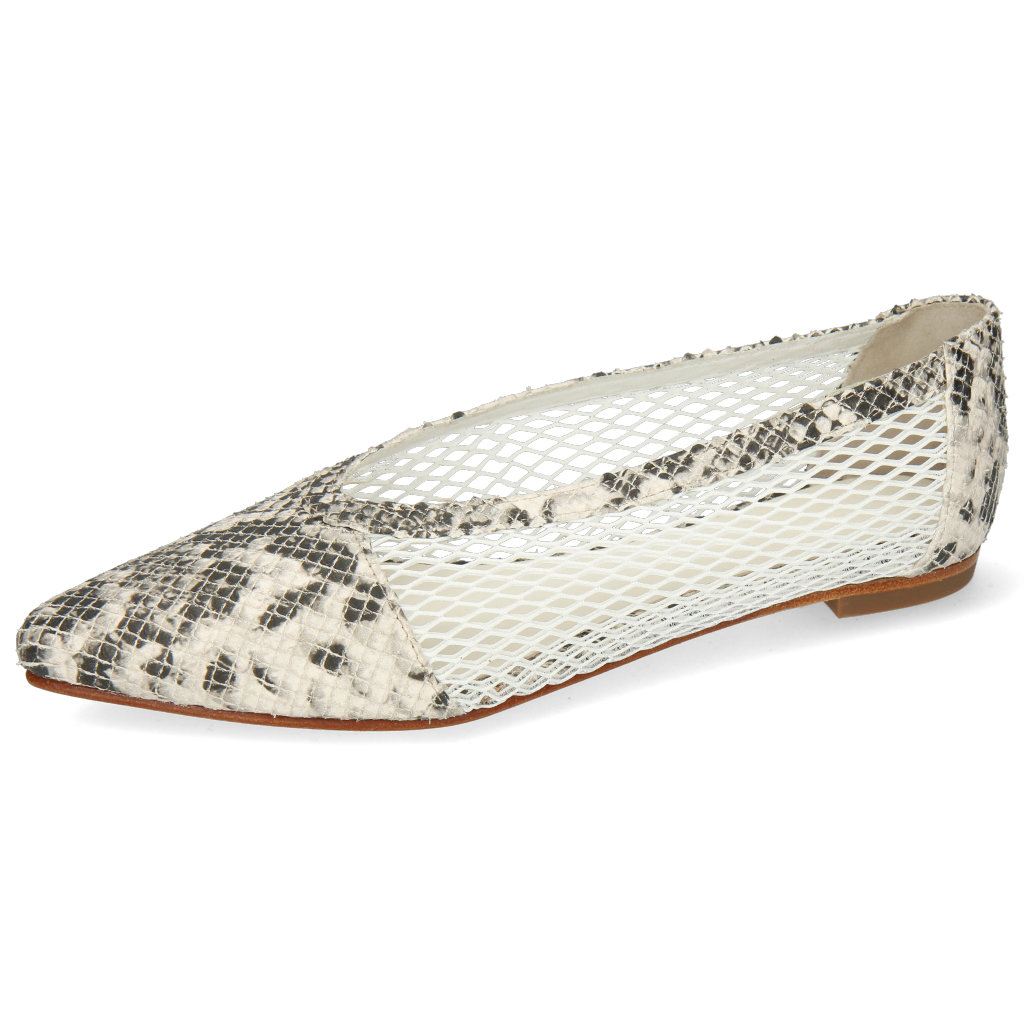 Alexa 33 Snake Ivory Big Net White – Melvin & Hamilton