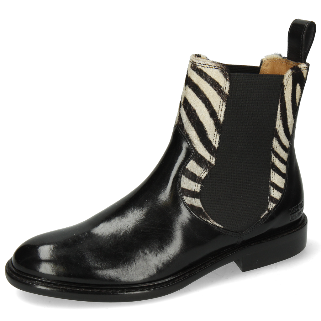 Sally 113 Imola Black Hairon Young Zebra Black White – Melvin & Hamilton